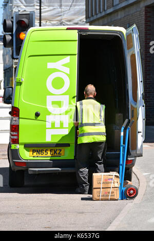 Yodel delivery van, England UK Stock Photo - Alamy