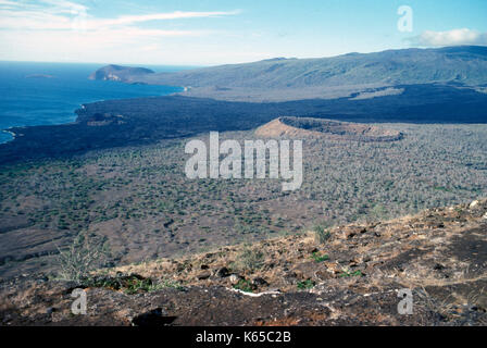 Sugar Loaf Volcano, Isla Santiago, Galapagos Islands, 395m high, extinct, James Island, Isla San ...