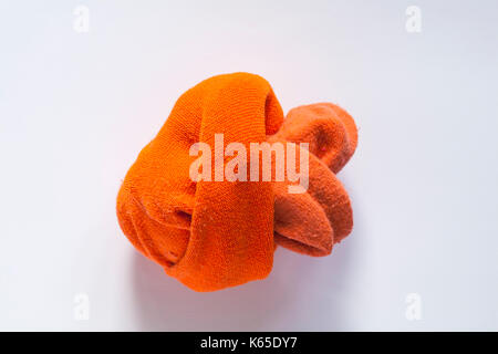 Pair of socks balled rolled isolated on white background Stock Photo ...