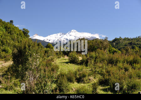 Yate volcano in Chile, Patagonia, seen on a road trip on Carretera ...