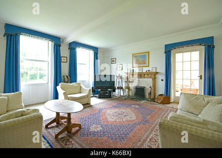Large period house with sash windows and climbing plants in Presteigne ...