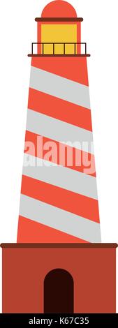 striped lighthouse icon image vector illustration design Stock Vector ...