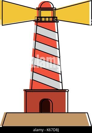 striped lighthouse icon image Stock Vector Image & Art - Alamy