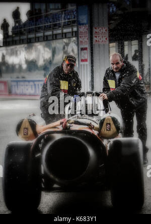 Fire Force Jet Engine car at the Big bang Santa Pod Raceway England ...