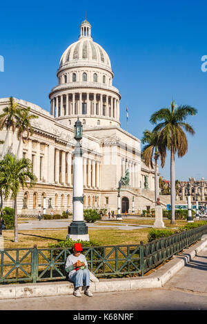 Landscape with panoramic view of El Capitolio, the emblematic National ...
