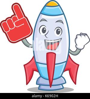 Finger cute rocket character cartoon Stock Vector Image & Art - Alamy