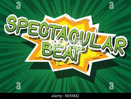 Beat - Comic book word on abstract background Stock Vector Image & Art ...