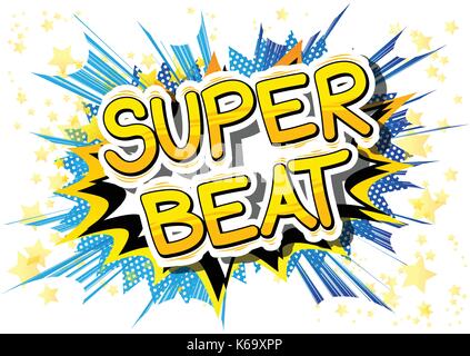 Beat - Comic book word on abstract background Stock Vector Image & Art ...