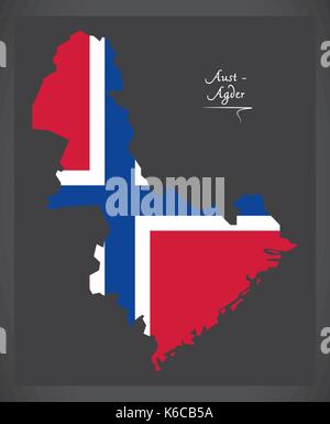 Aust-Agder (Administrative divisions of Norway, Kingdom of Norway) map ...