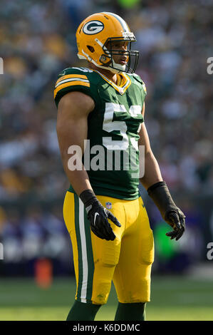 Green Bay Packers linebacker Nick Perry (53) at NFL football training ...