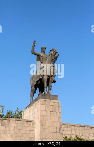 King Vakhtang Gorgasali statue, Tbilisi old town, Georgia Stock Photo ...