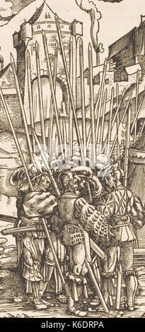 Der Weisskunig 48 Detail Landsknecht Stock Photo - Alamy