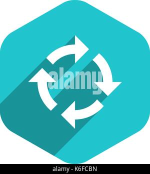 Use it in all your designs. Arrow sign reload, refresh, rotation, loop, repetition, reset icon ...