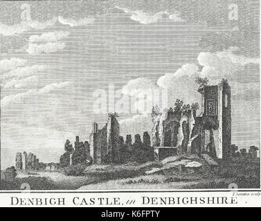 Denbigh Castle, in Denbighshire Stock Photo - Alamy