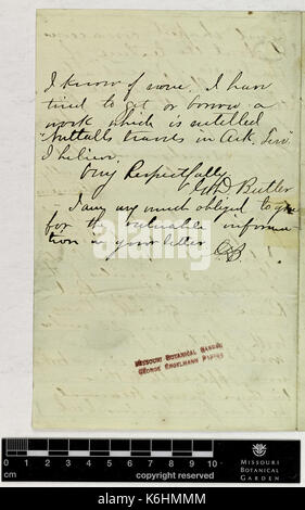 Correspondence - Butler (George) and Engelmann (George) (May 11, 1874 ...