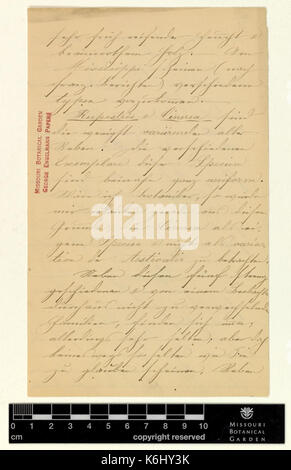 Correspondence - Jaeger (Hermann) and Engelmann (George) (Nov 14, 1881 ...