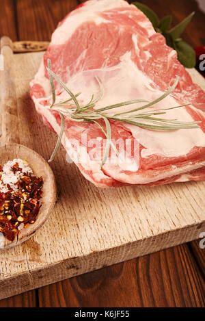 Raw shoulder of lamb Stock Photo - Alamy