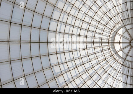 Abstract pattern of the roof of a geodesic dome, with the outlines of ...