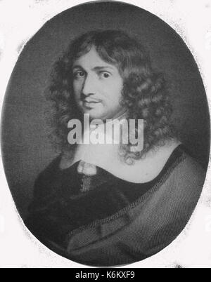 A historical engraving of Jean Baptiste Colbert, the French statesman ...