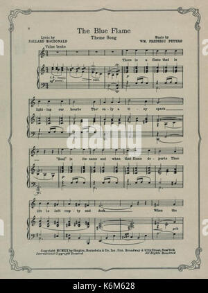 Blue Flame theme song music page 3 Stock Photo - Alamy
