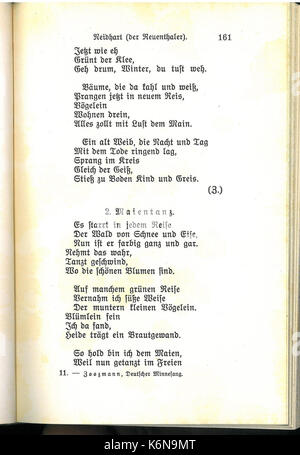 'Deutscher Minnesang' refers to the German tradition of medieval ...