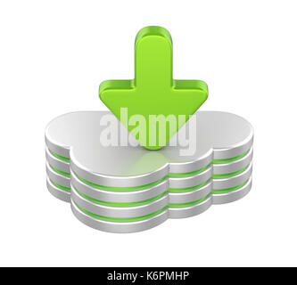 Upload document icon isolated on 3d yellow round button abstract ...