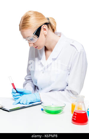 Biotechnology scientist chemist working in lab Stock Photo - Alamy