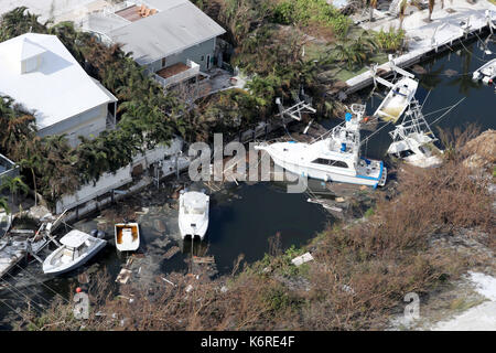 Duck Key, FL, USA. 14th Sep, 2017. Key West after Hurricane Irma hit ...