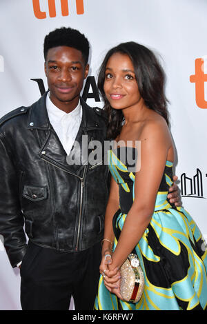 Lamar Johnson (L) and Rachel Hilson attend the world premiere of 'Kings ...