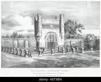 Entrance to Penrhyn Park Stock Photo - Alamy