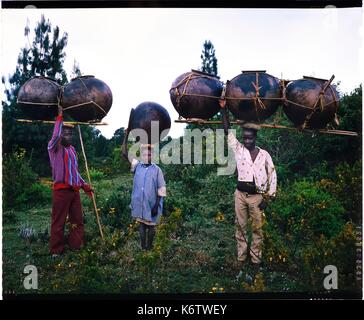 Burundi, Bujumbura Province, Ijenda area, Tutsi cow herders ...
