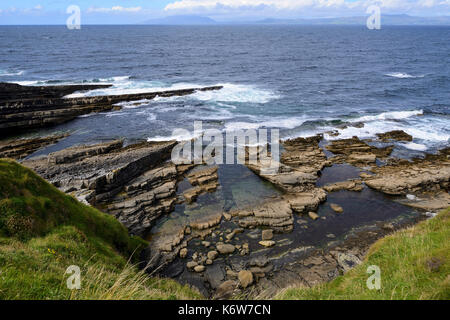 The Wild Atlantic Way, Mullaghmore Head, County Sligo, Ireland Stock ...