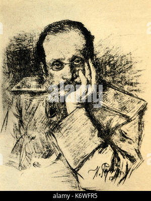 César CUI, portrait. Russian Composer, 1835-1918. One of 'The Five ...