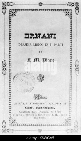 Victor Hugo's play, Hernani Stock Photo - Alamy
