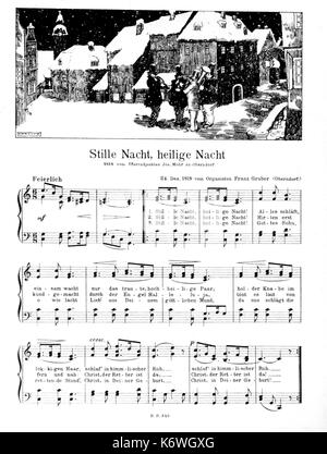 Stille Nacht heilige Nacht, Silent Night Holy Night christmas song ...