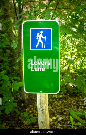 Lover's Lane Sign Stock Photo - Alamy