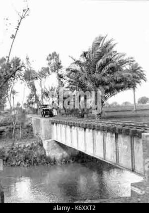 Egyptian Delta Railways - A permanent way trolley approaches Baulieh ...