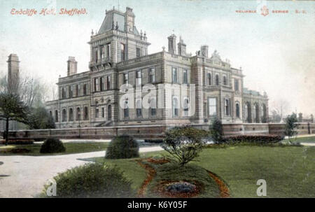 Endcliffe Hall postcard before 1914 Stock Photo - Alamy