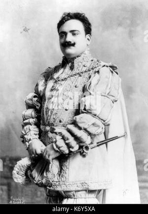 Enrico Caruso, the legendary Italian opera singer, is pictured with his ...