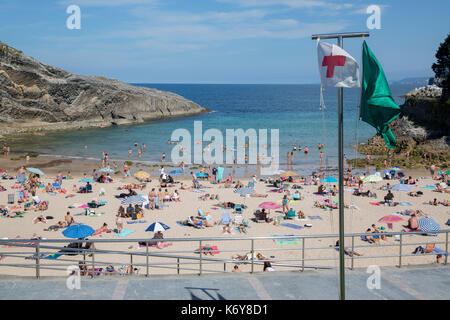 Sablon Beach, Llanes, Austurias; Spain Stock Photo - Alamy