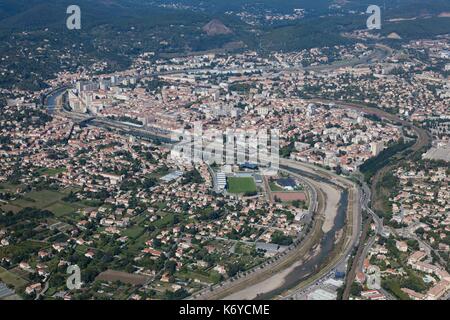 France, Gard, city of Ales (aerial view Stock Photo - Alamy