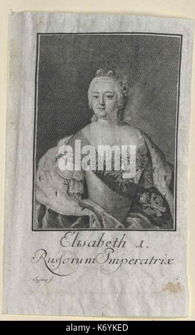 Elizabeth of Russia - engraving 10 Stock Photo - Alamy