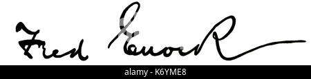 Frederick Enock Signature Stock Photo - Alamy