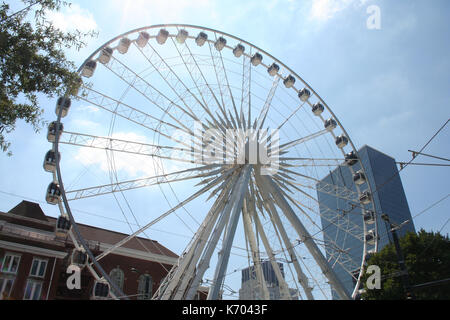 SKYVIEW FERRIS WHEEL CENTENNIAL OLYMPIC PARK DOWNTOWN SKYLINE ATLANTA ...