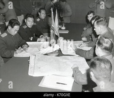 Col. James Murray, Jr., USMC, and Col. Chang Chun San, of the North ...