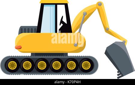 bucket with soil icon over white background. colorful design. vector ...