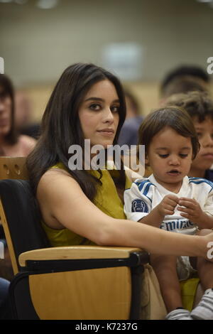 Clarice Alves son Liam during act of presentation of Marcelorenovation ...