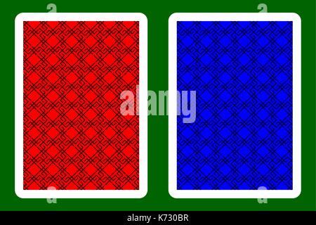 Playing Card Back Designs - cross - vector pattern, vector set Stock ...
