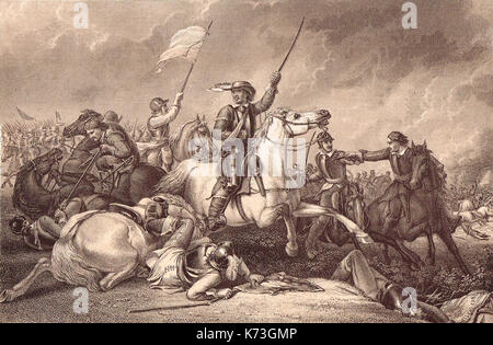 Oliver Cromwell at The Battle of Marston Moor, 2 July 1644, during the ...