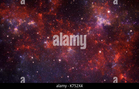 Space background with red nebula and stars. Elements of this image ...